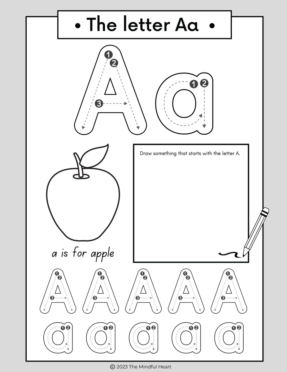 Alphabet Activities—PDF Download – The Mindful Heart